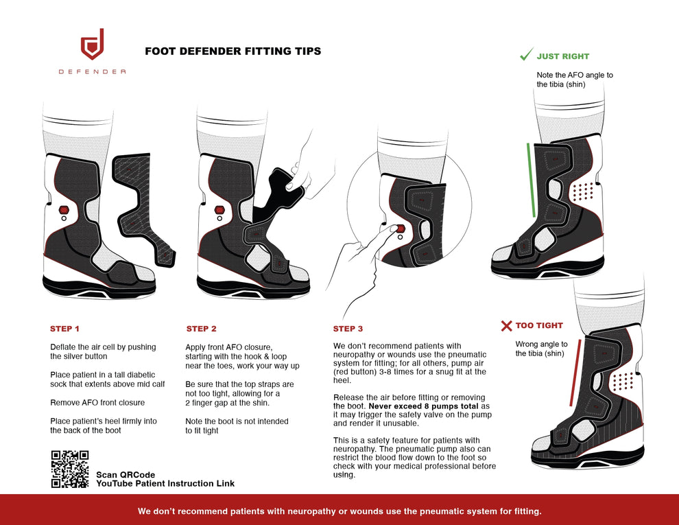 Foot Defender for Faster Wound Healing | Diabetic Foot Ulcer Boot ...